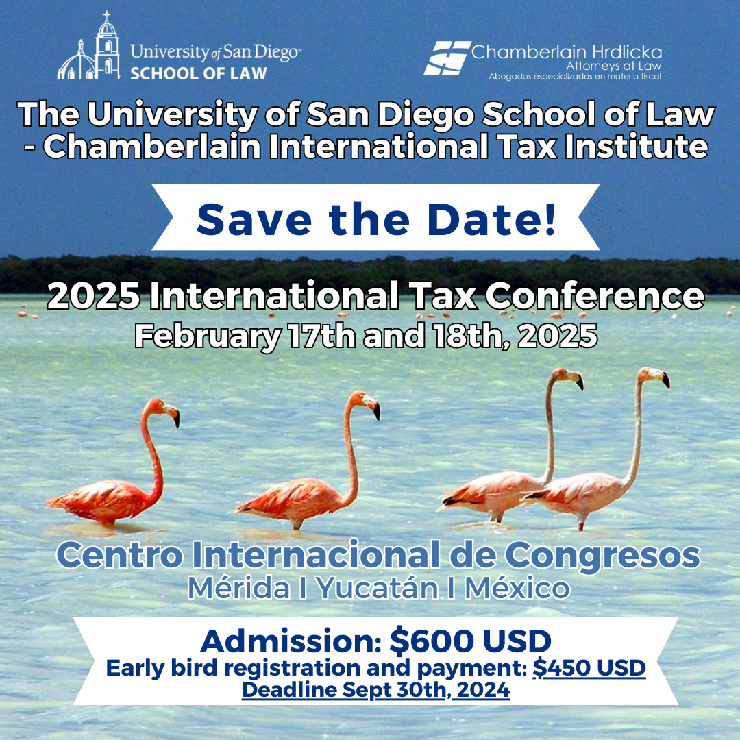 2025 Merida International Tax Conference – The University of San Diego ...